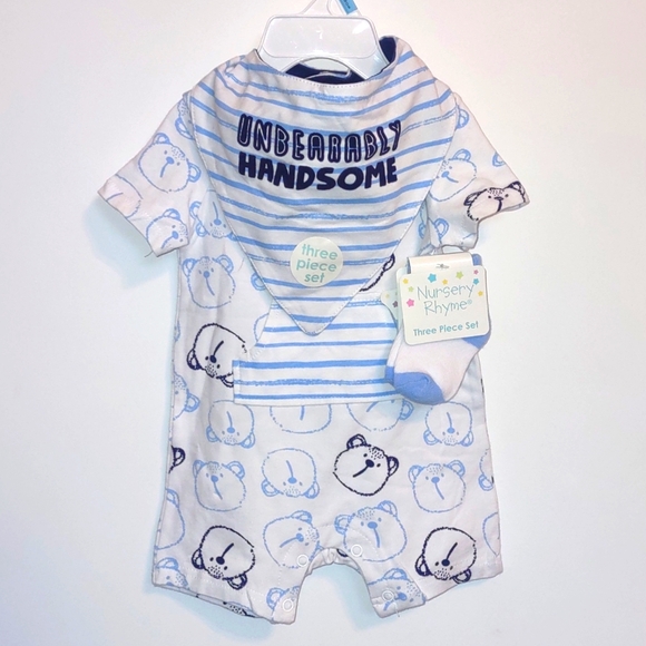 Nursery Rhyme | Matching Sets | Nwt Nursery Rhyme Bear 3 Piece Matching ...